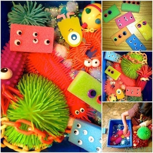 Monsters Sensory Bin