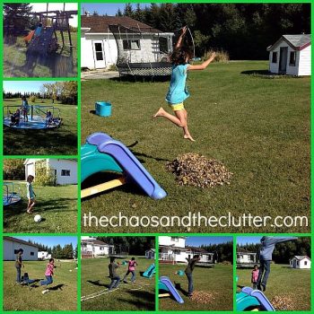 Outdoor Fall Obstacle Course