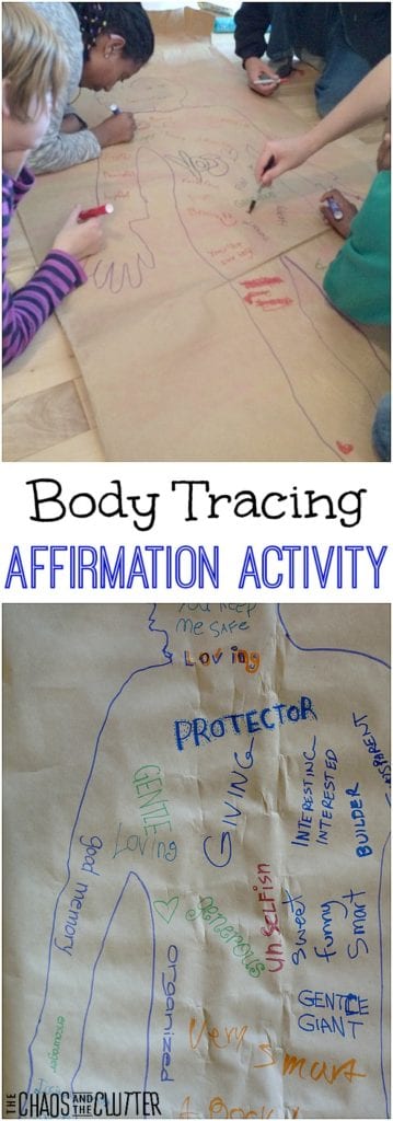Body Tracing Affirmation Exercise