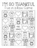 5 in a Row Thankfulness Game for Kids