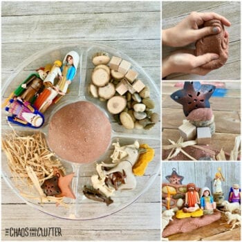 Nativity Playdough Invitation to Play