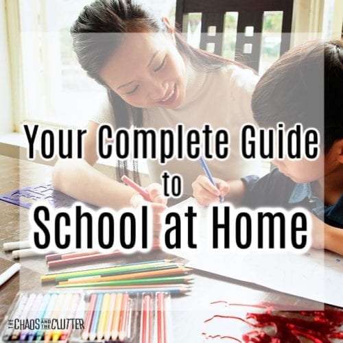 Your Complete Guide to School at Home - The Chaos and the Clutter