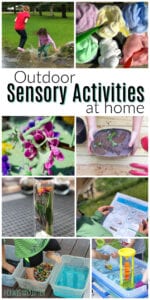 Easy Outdoor Sensory Activities at Home
