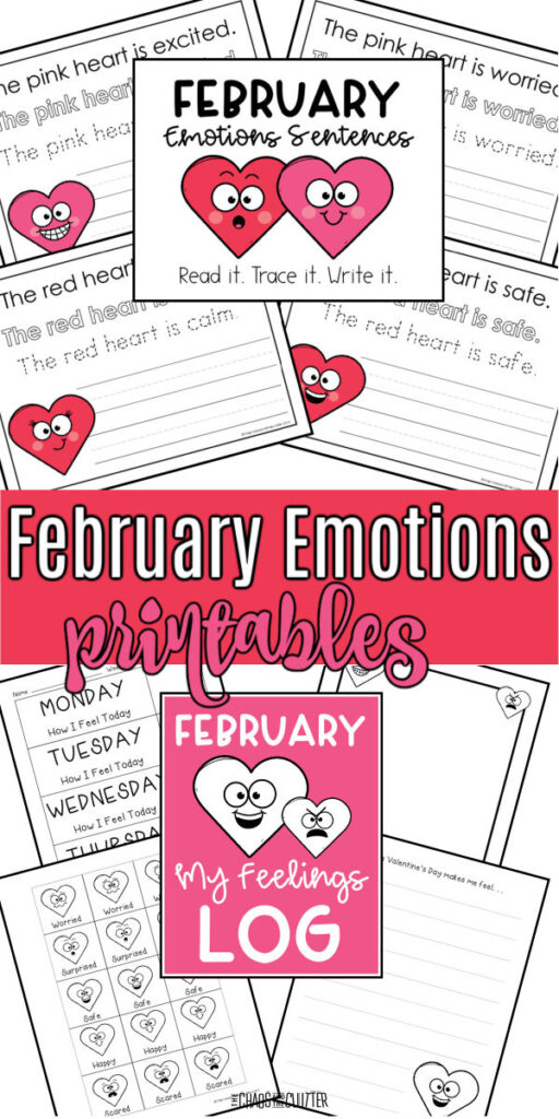 February Emotions Printables for Kids