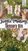 Jungle Sensory Bin with Printable Feelings Cards
